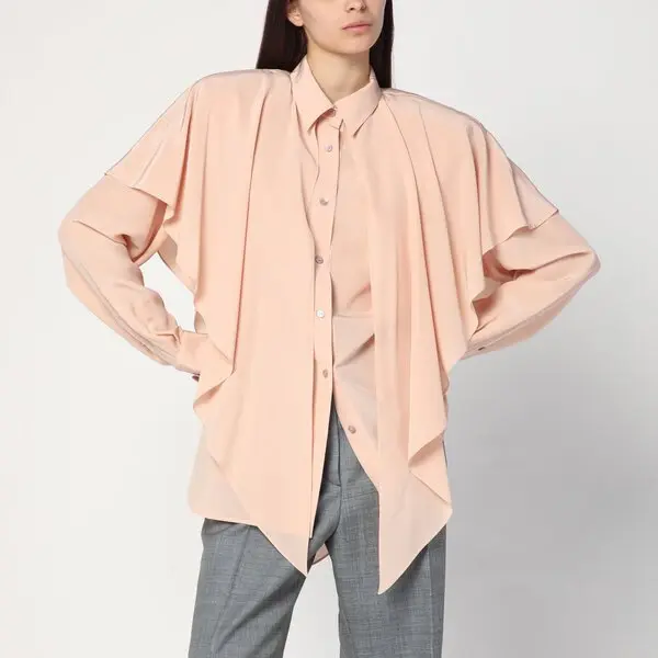 Stella McCartney Silk Crêpe De Chine Shirt - Pink