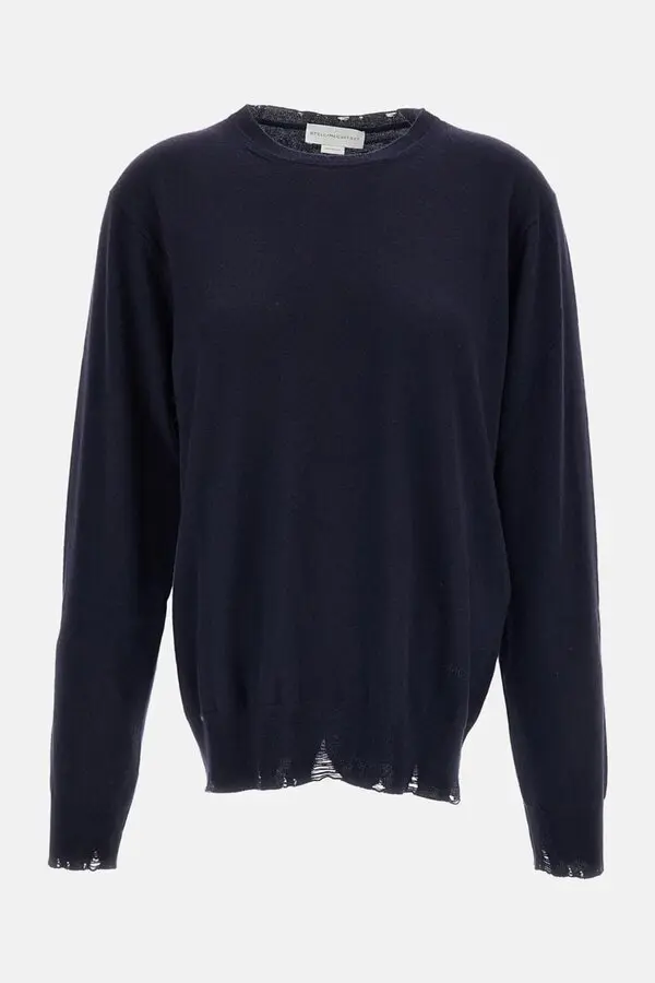 Stella McCartney Distressed Merino Wool Jumper - Multicolor