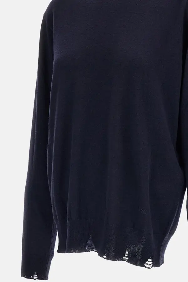 Stella McCartney Distressed Merino Wool Jumper - Multicolor
