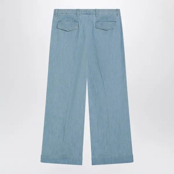 Valentino Garavani Light Wide Jeans With Cuff