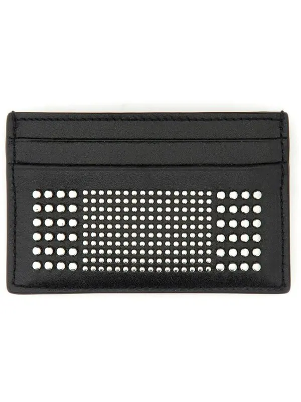 Alexander McQueen Leather Card Holder - Black
