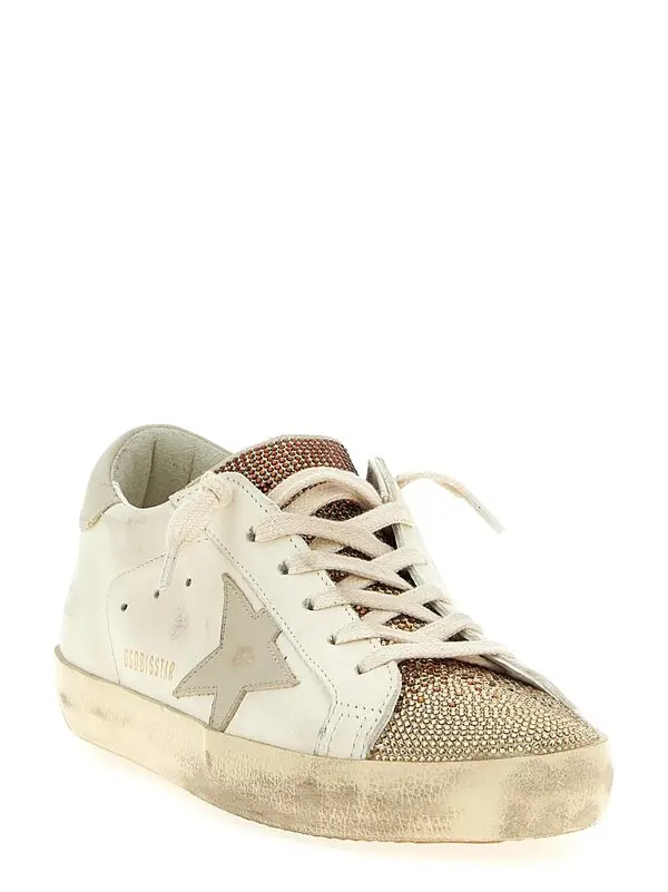 GOLDEN GOOSE Superstar Crystal Embellished Sneakers