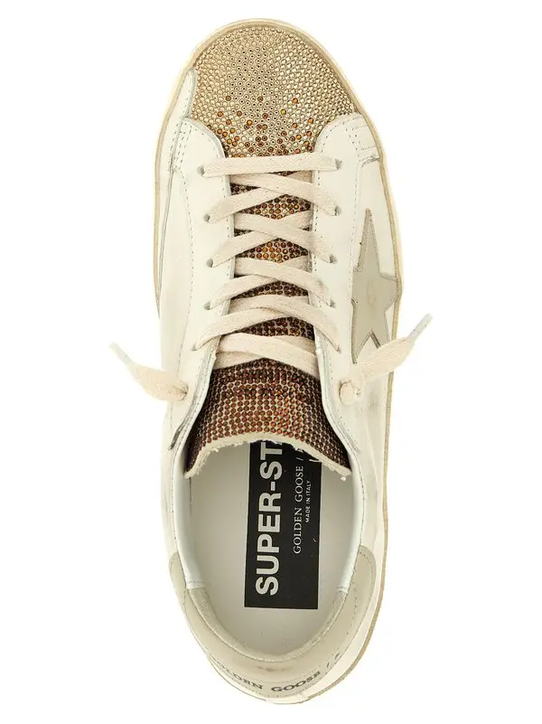 GOLDEN GOOSE Superstar Crystal Embellished Sneakers