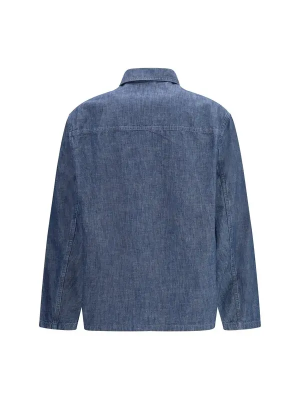 JIL SANDER Patch-pocket Chambray Overshirt