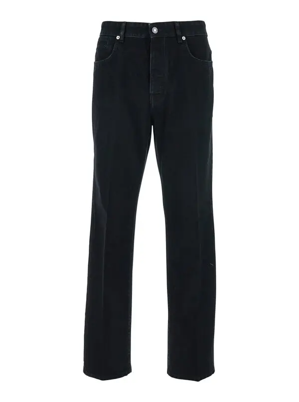Givenchy Jeans With Belt Loops In Denim