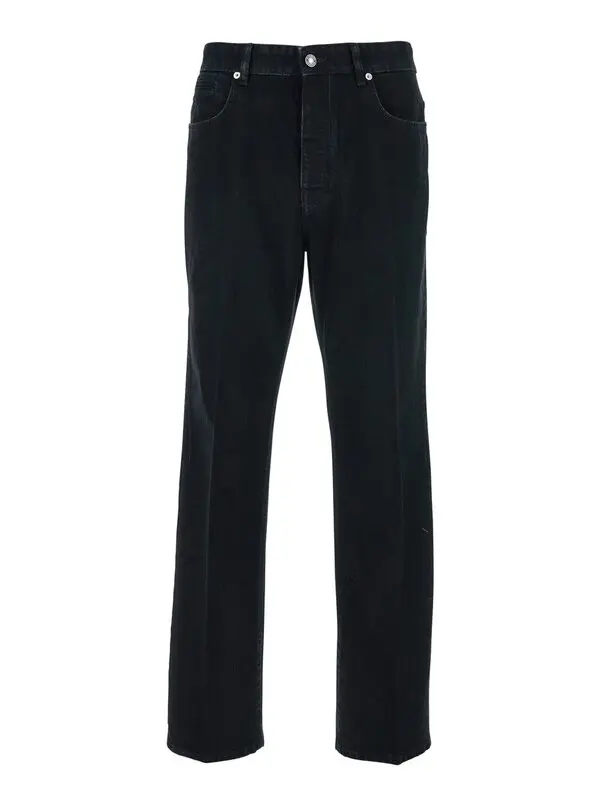 Givenchy Denim Straight Leg Jeans - Black