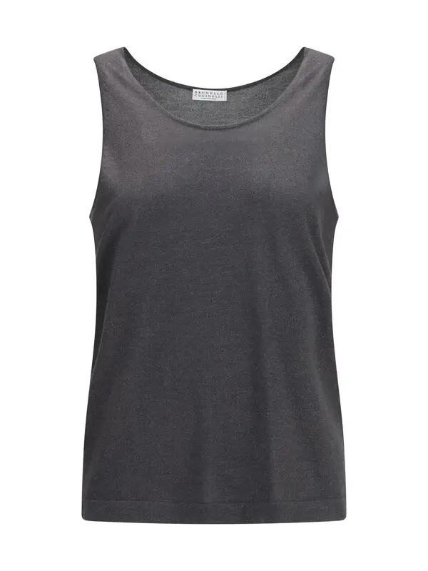 Brunello Cucinelli Luminous Knit Tank Top