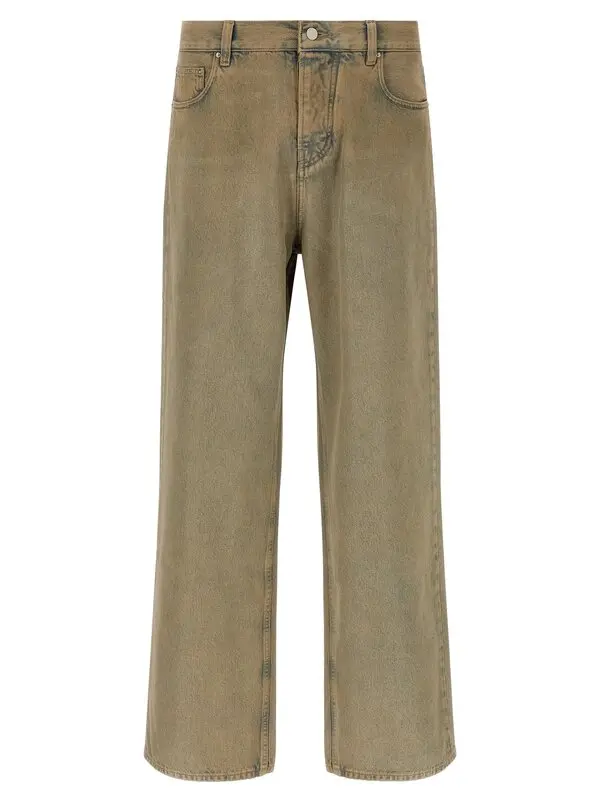 Amiri Wide Leg Jeans - Cream