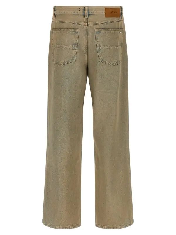 Amiri Wide Leg Jeans - Cream