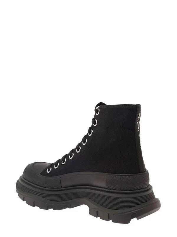 Alexander McQueen Tread Slick High Top Sneakers - Black