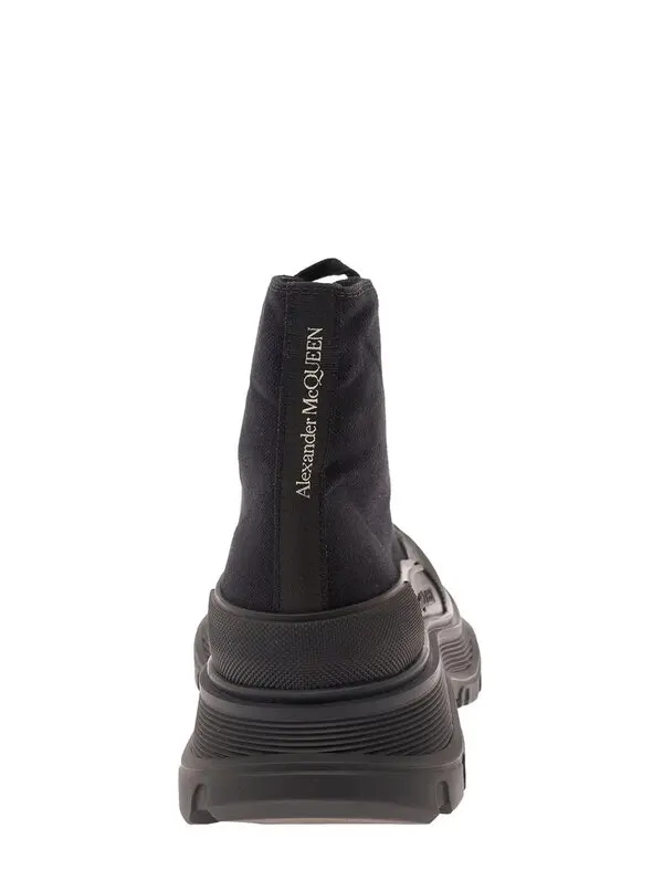 Alexander McQueen Tread Slick High Top Sneakers - Black
