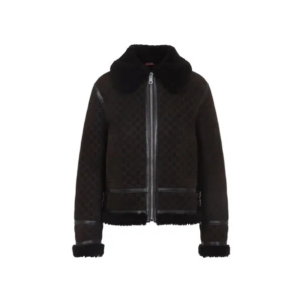 Gucci Shearling Jacket - Brown