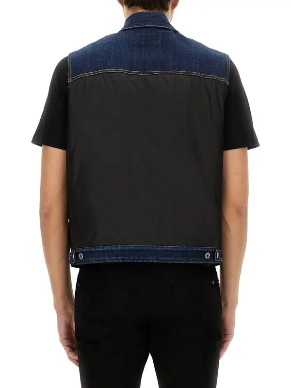 Dsquared2 Denim Puffer Vest - Blue