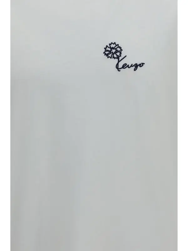 Kenzo Tulip Embroidered Cotton T-shirt