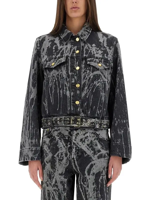 GANNI Heavy Denim Jacket - Black