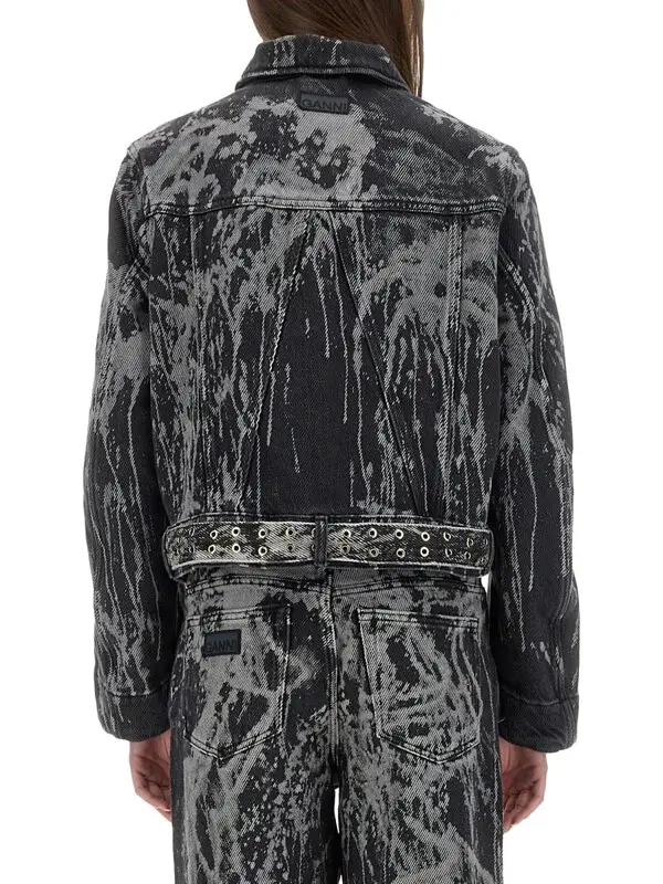 GANNI Heavy Denim Jacket - Black