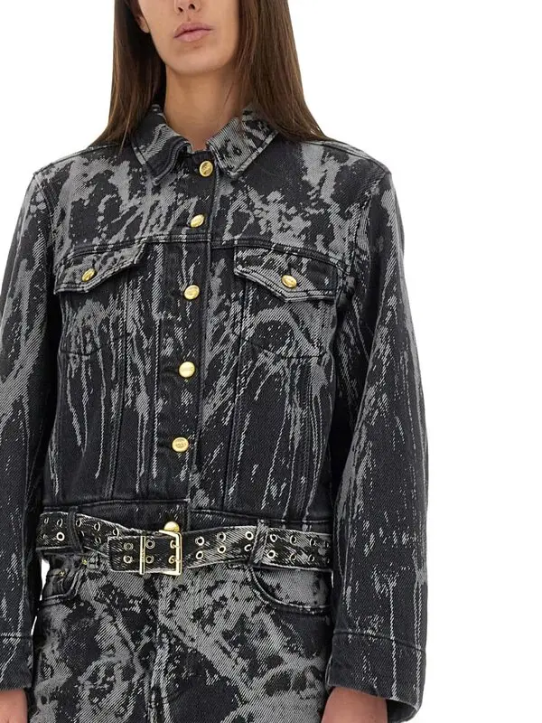 GANNI Heavy Denim Jacket - Black