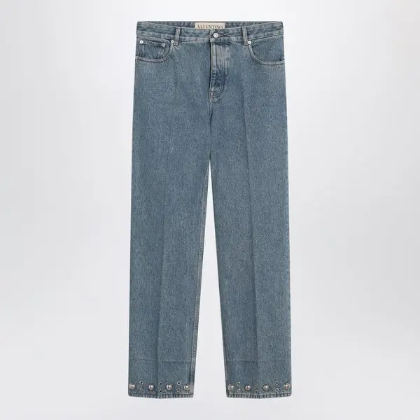 Valentino Garavani Medium Jeans With Cabochons