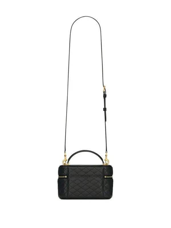 Saint Laurent Lambskin Gaby Vanity Bag - Black