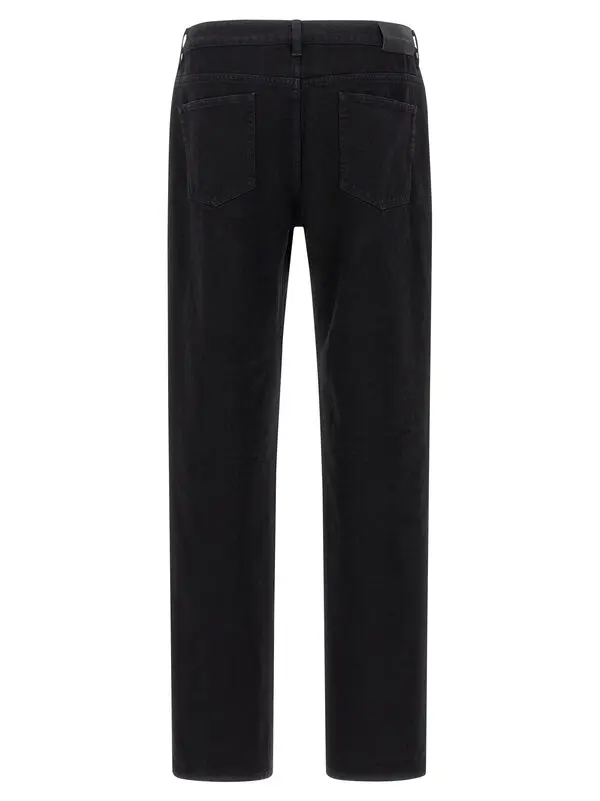 Saint Laurent Straight Leg Denim Jeans - Black