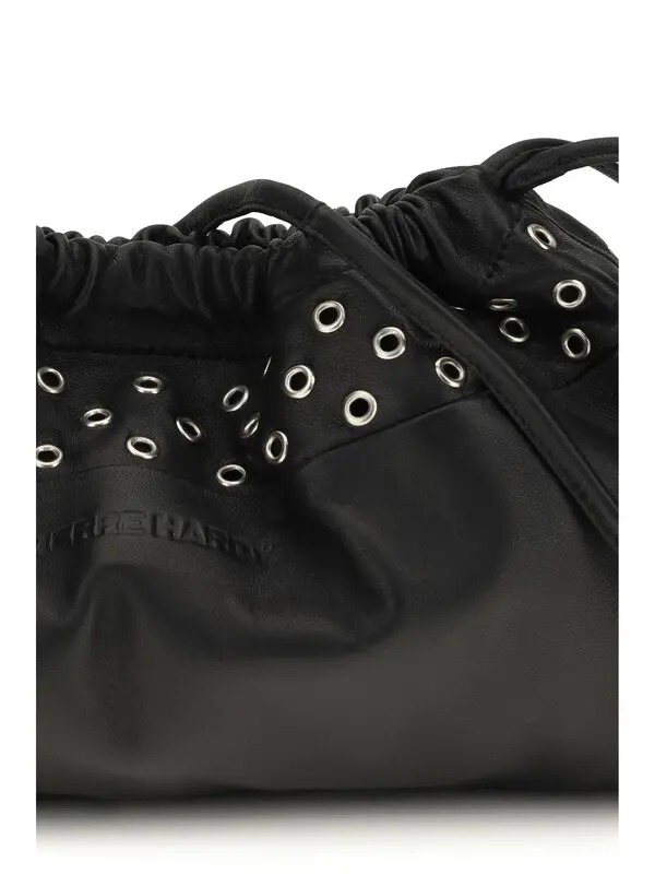 Pierre Hardy Calfskin Leather Eyelet Double Clutch