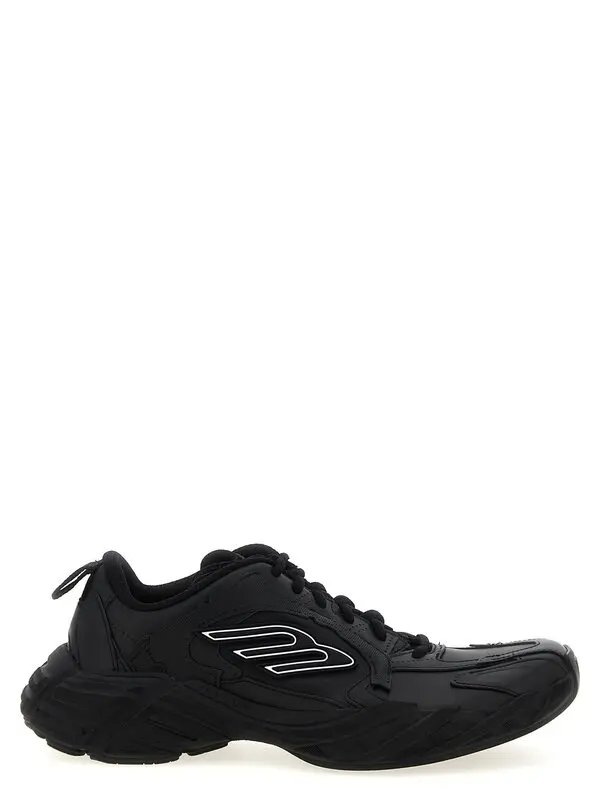 Balenciaga Leather Sneakers - Black