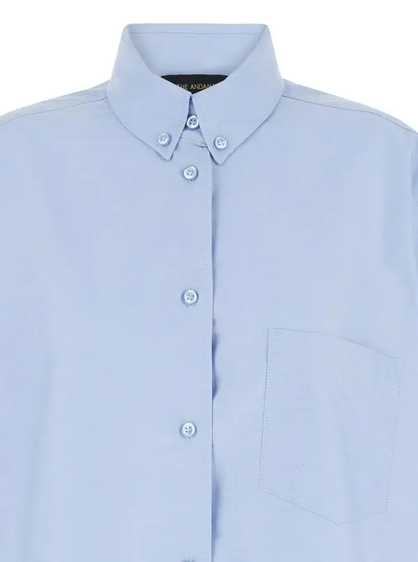 Andamane Cotton Blend Button Down Shirt