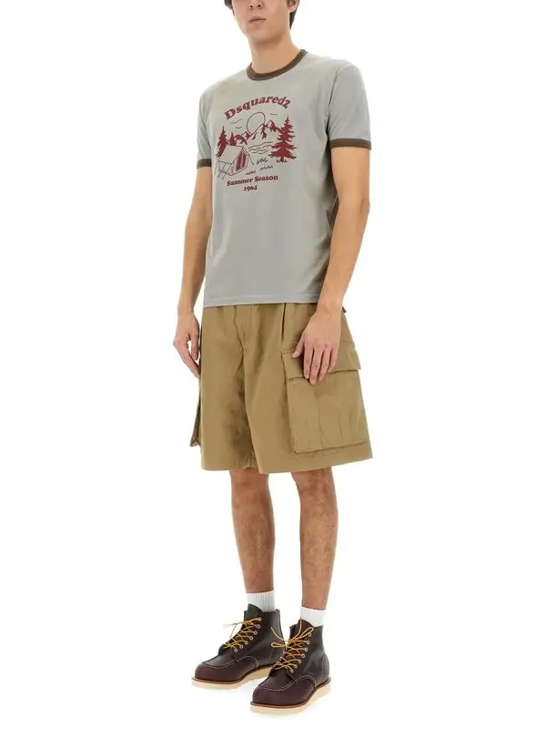 Dsquared2 T-shirt With Print - Gray
