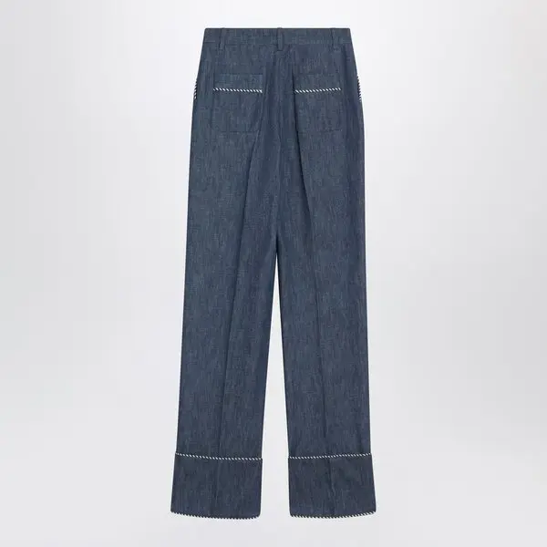 Valentino Garavani Chambray Denim Trousers