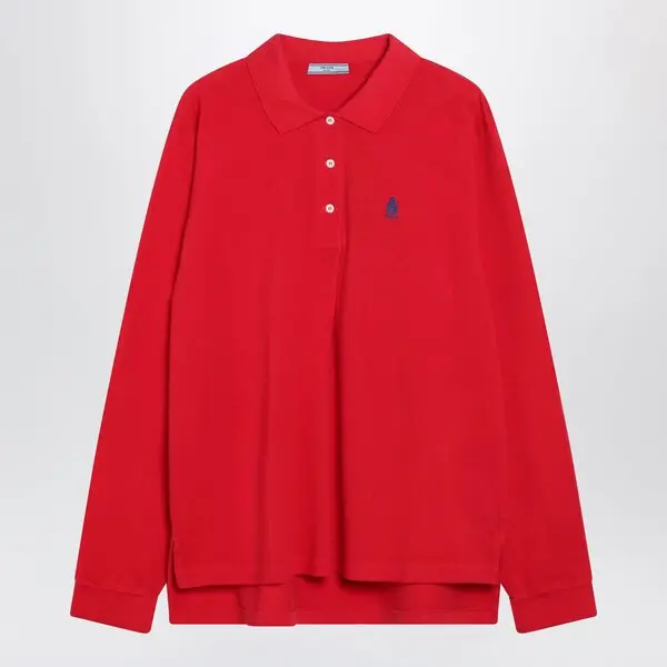 Prada Cotton Pique Polo