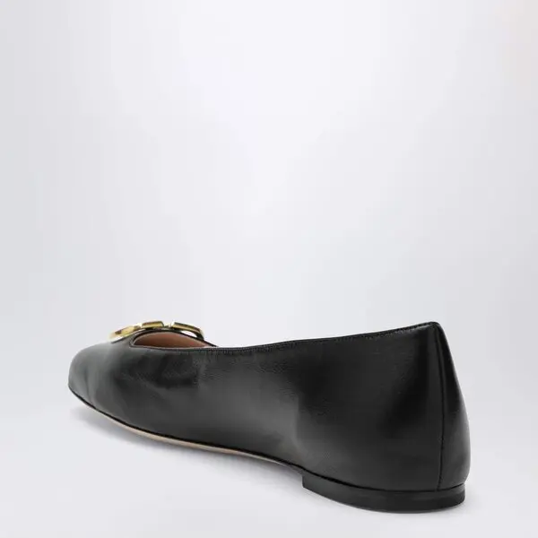Valentino Garavani Vlogo Signature Ballerina Flats In Nappa Leather