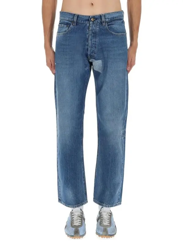 MAISON MARGIELA Jeans With Shelter Detail - Blue