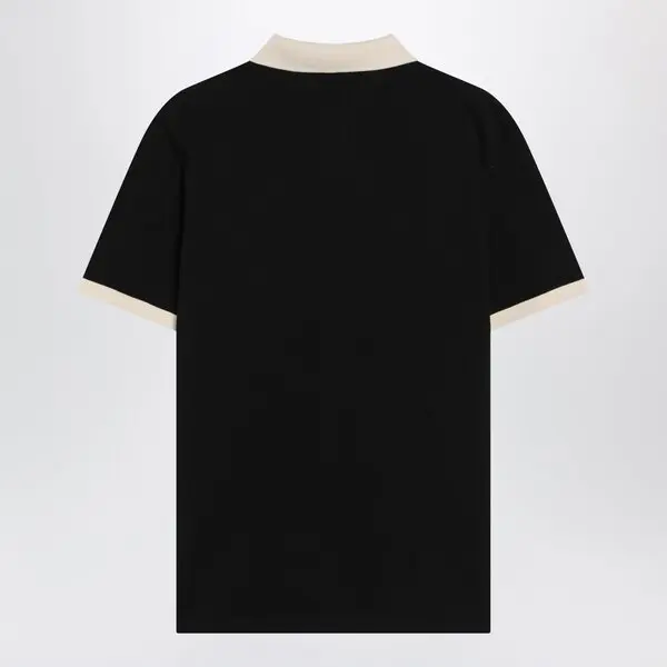 Valentino Garavani Cotton Pique Polo Shirt With Vgold