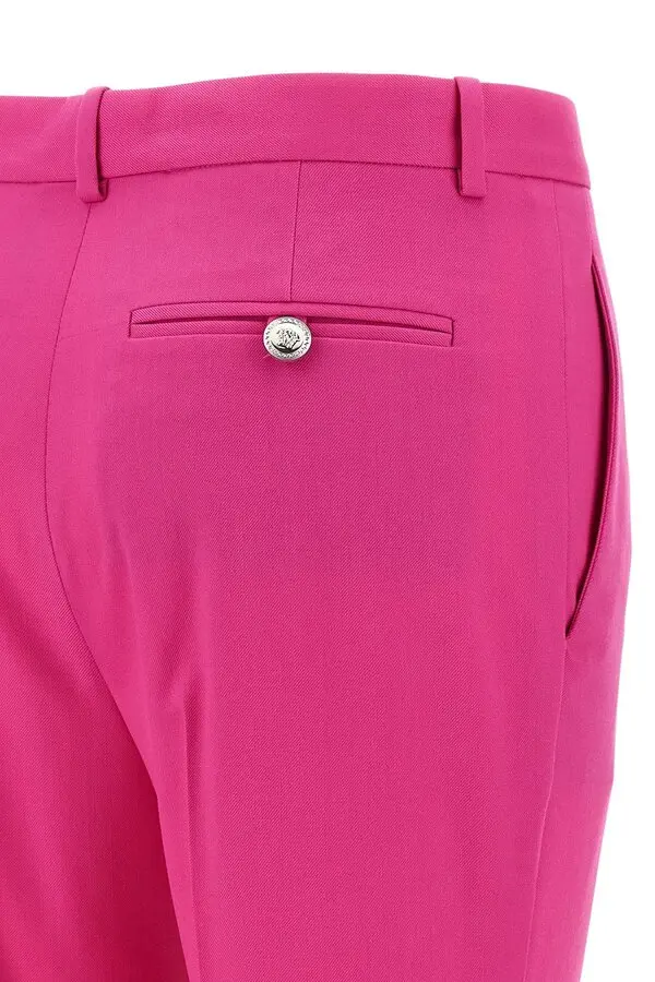 Versace Stretch Wool Flared Trousers