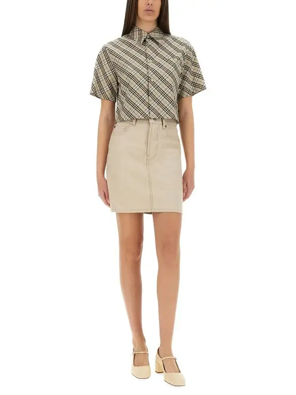 Burberry Denim Skirt