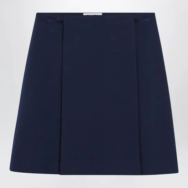 Miu Miu Baltic Tech Jersey Skirt