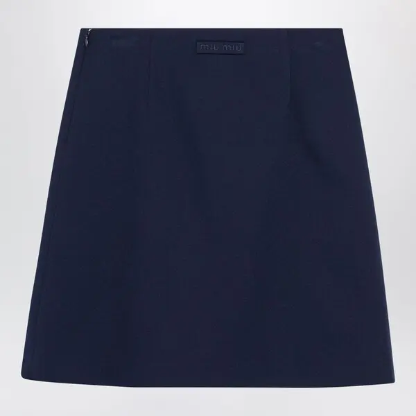 Miu Miu Baltic Tech Jersey Skirt