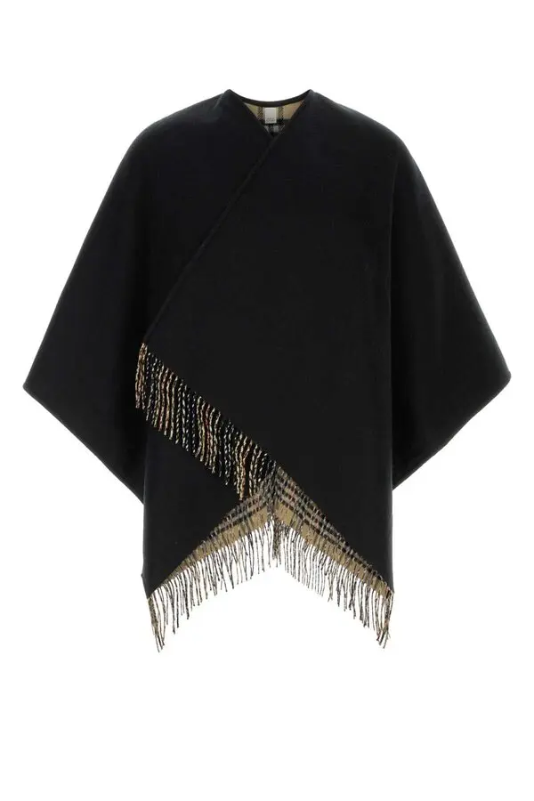 Burberry Wool Reversible Cape - Black