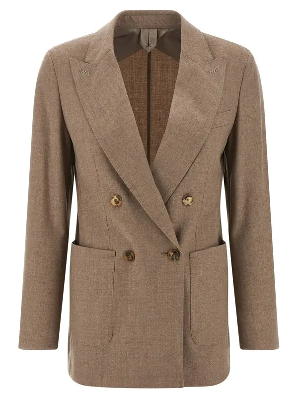 Max Mara Harald Double-breasted Blazer - Cream