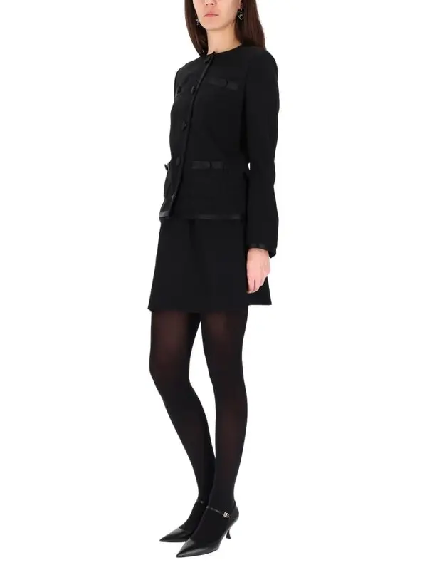 Dolce & Gabbana Double Crepe Basque Skirt