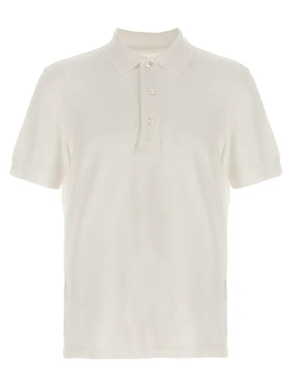 TOM FORD Piqué Polo Shirt - White