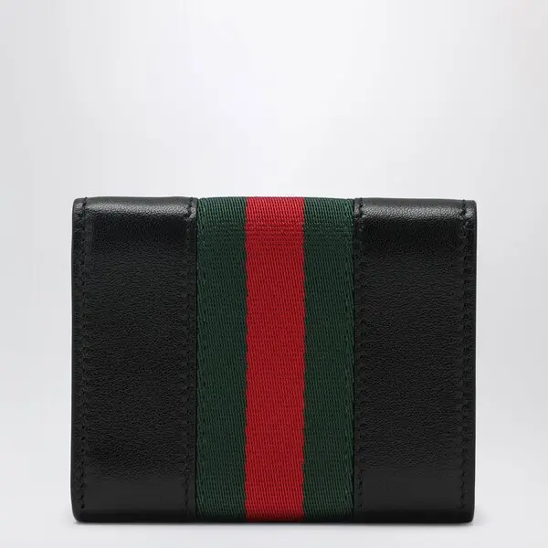 Gucci Small Tri-fold Horsebit Web Wallet