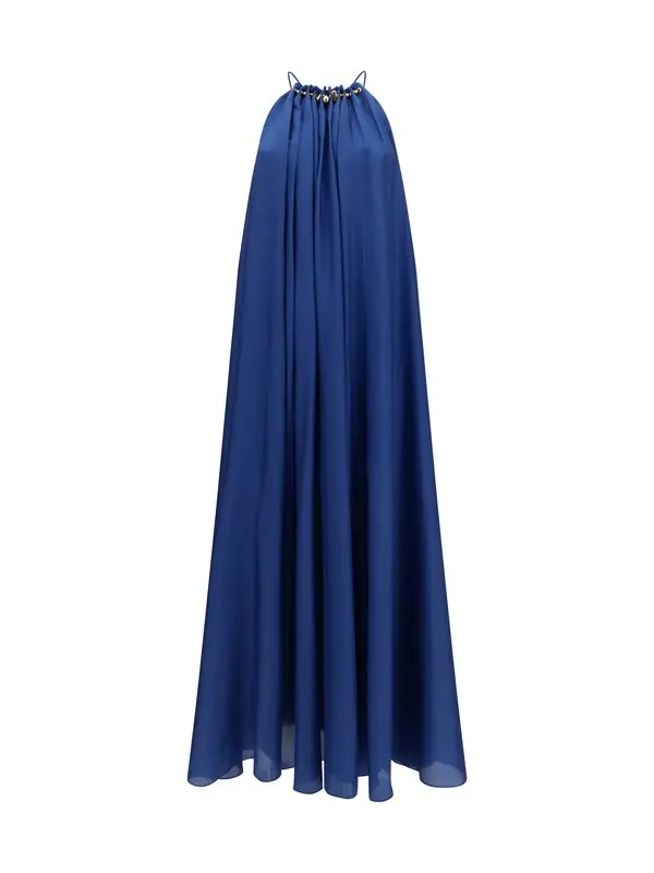 Zimmermann Aster Pleated Pearl Dress - Blue