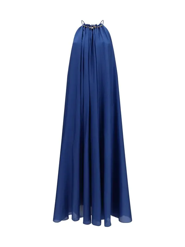 Zimmermann Aster Pleated Pearl Dress - Blue