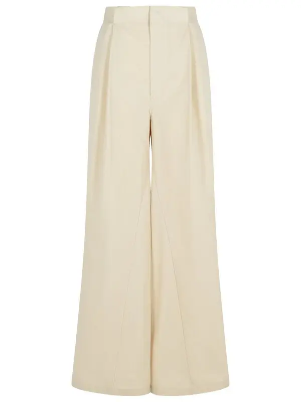MAISON MARGIELA Over' Ivory Cotton Blend Pants
