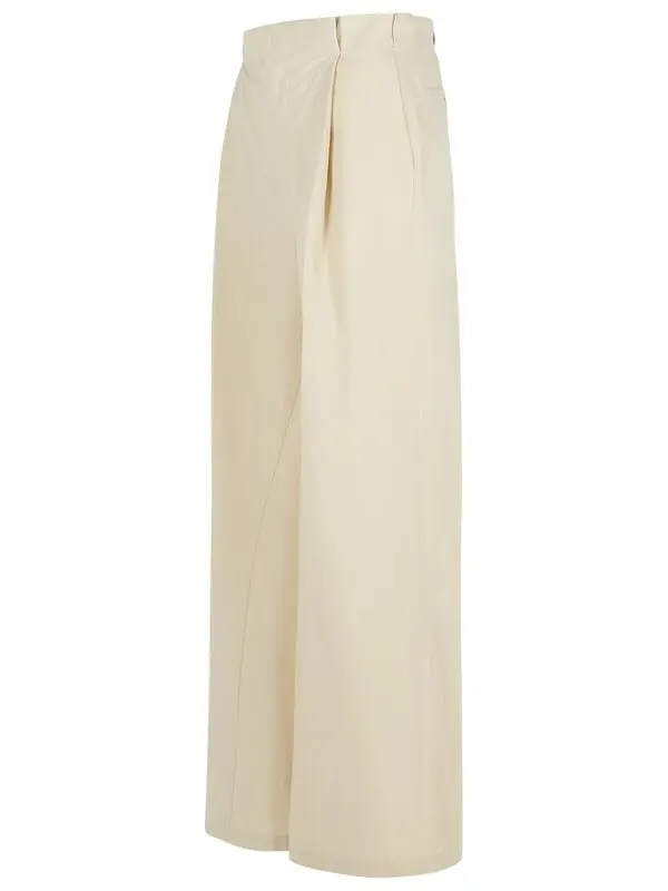 MAISON MARGIELA Over' Ivory Cotton Blend Pants