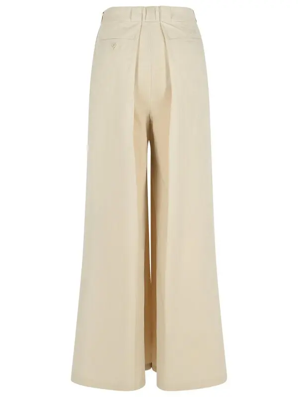 MAISON MARGIELA Over' Ivory Cotton Blend Pants