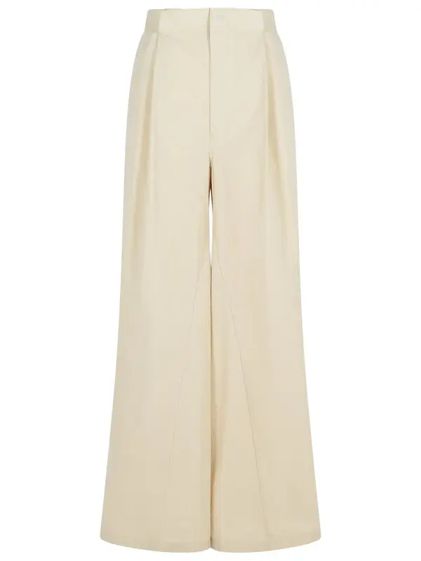 MAISON MARGIELA Cotton Blend Pants - Cream