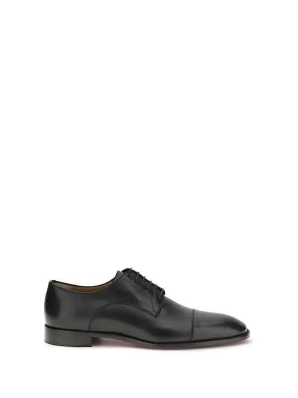 CHRISTIAN LOUBOUTIN Greggo Oxford Leather Lace-up Shoes - Black