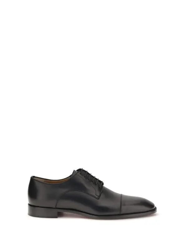 CHRISTIAN LOUBOUTIN Greggo Oxford Leather Lace-up Shoes - Black